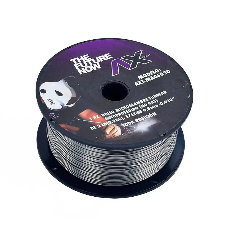 AX TECH ROLLO DE MICROALAMBRE TUBULAR (NO GAS), 2Lb, 0.030" E71T-GS