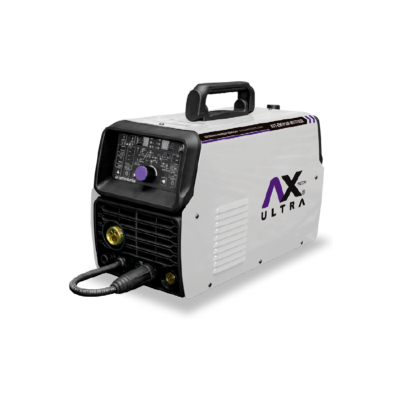 AX TECH SOLDADORA INVERSOR 4 EN 1, MIG/MAG, MMA, TIG Y PLASMA 200A, 110/220V